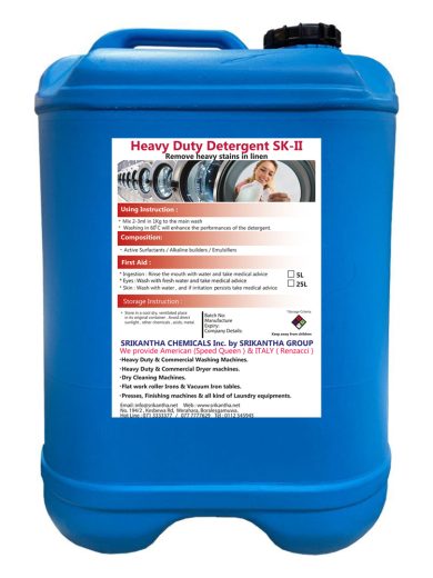 SK2 HeavyDuty Detergent 25L [ Liquid ] – SRIKANTHA International Pvt Ltd